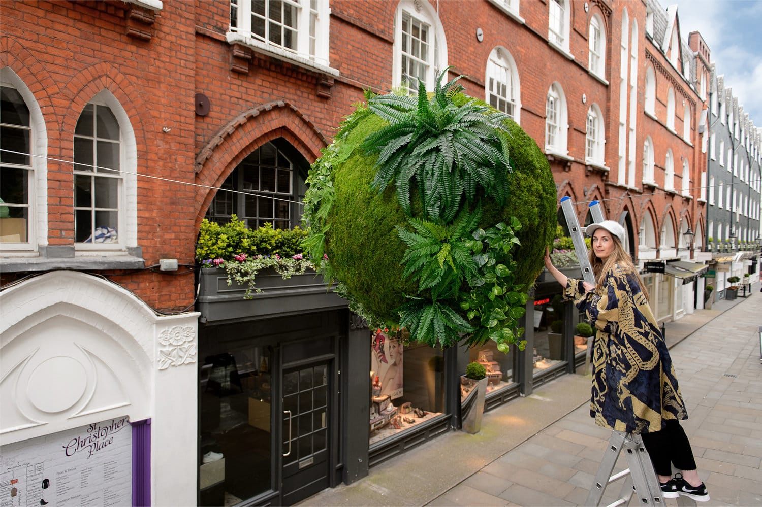 Moss Graffiti Art by Anna Garforth