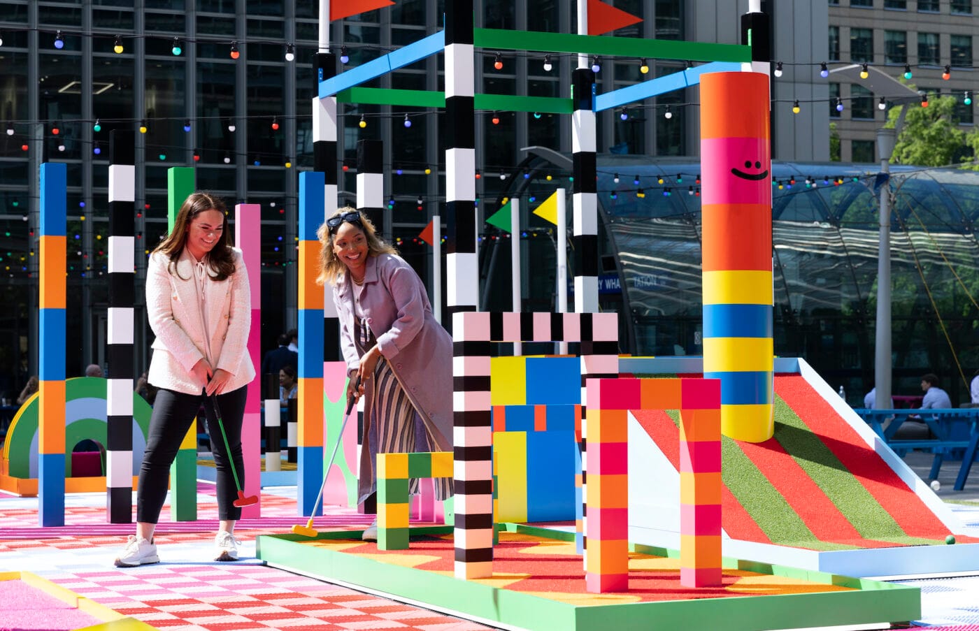 London’s only free minigolf launches at Canary Wharf